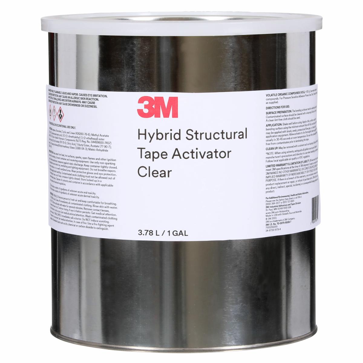 3M™ Hybrid Structural Tape Activator, Clear, 1 Gallon, 4 Cans/Case | 3M ...