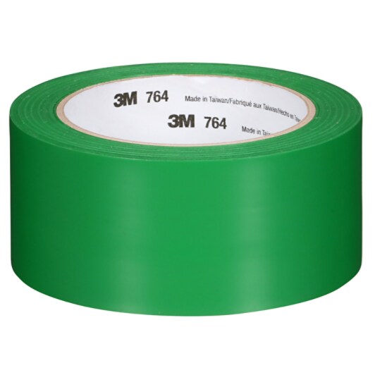 3M™ General Purpose Vinyl Tape 764, Green, 2 in x 36 yd, 5 mil, 24 Roll ...