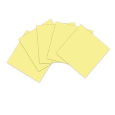 Post-it® 100% Recycled Paper Super Sticky Notes 654R-5SSCY, Canary ...