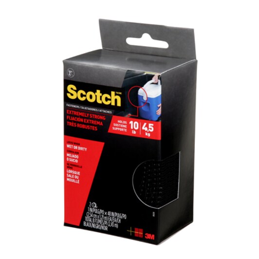 Scotch® Extreme Fasteners, Black Roll, 2.5 cm x 1.2 m, RF6741 | 3M ...