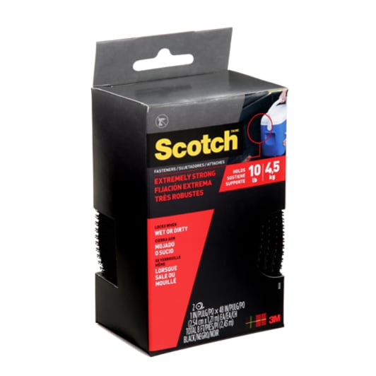 Scotch® Extreme Fasteners, Black Roll, 2.5 cm x 1.2 m, RF6741 | 3M ...