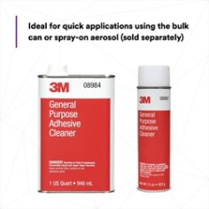 3M™ General Purpose Adhesive Cleaner, 08984, 1 Quart, 6 per case | 3M ...