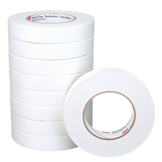 Scotch® 27 Glass Cloth Electrical Tape, white, 1 in x 60 yd, rubber ...