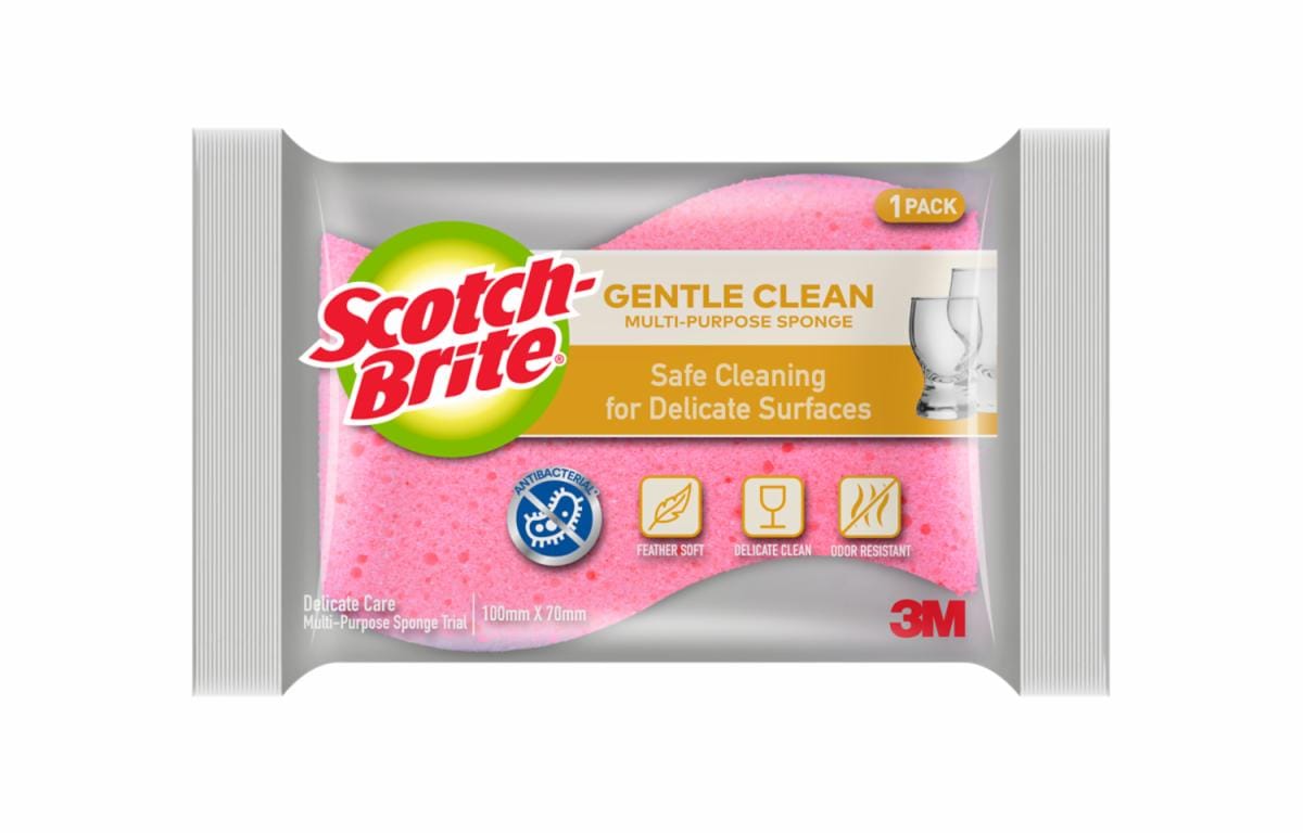 Scotch-Brite® Gentle Clean Multi-Purpose Sponge, 100 mm x 70 mm, 96 ...
