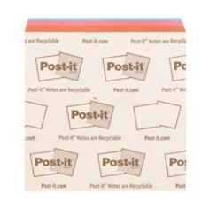 Post-it® Notes Cube 2027-PAS, Pastel Colours, 3 in x 3 in (76 mm x 76 ...