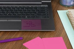 Post-it® Transparent Notes 600-8PK-CLUB, 2-7/8 in x 2-7/8 in (73 mm x ...