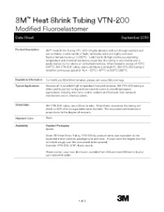 3M™ Modified Fluoroelastomer Tubing VTN-200-1/8-Black: 200 ft spool ...