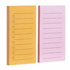 Noted by Post-it® Printed Notes NTD5-DUO-WMEF, Orange and Pink Mini ...