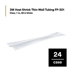 3M™ Heat Shrink Thin-Wall Tubing FP-301-1-48″-Clear-24 Pcs, 48 in ...