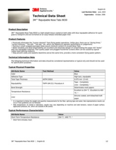 3M™ Repulpable Nose Tab 9030, 3 1/2 in x 2 1/2 in, (5000 Nose Tabs ...