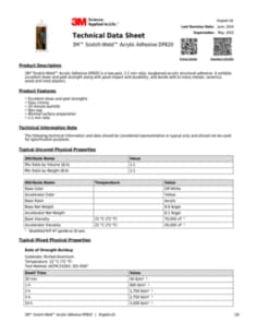 3M™ Scotch-Weld™ Acrylic Adhesive DP820, Off-White, 200 mL Duo-Pak, 12 ...