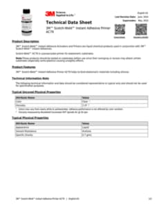 3M™ Scotch-Weld™ Instant Adhesive Primer AC79, Clear, 2 fl oz, 10 ...