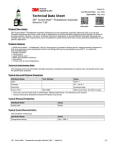 3M™ Scotch-Weld™ Threadlocker TL90, Green, 50 mL Bottle, 10/case ...