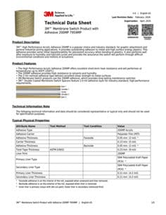 3M Membrane Switch Spacer 7959MP, Clear, 24 in x 36 in, 9 mil, 50 Sheet ...