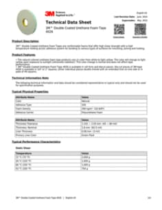 3M™ Double Coated Urethane Foam Tape 4026, Natural, 3 in x 36 yd, 62 mil, 3 Rolls/Case | Victory ...