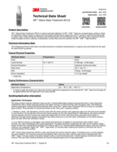 3M Silane Glass Treatment AP115, Clear, 1 Gallon (Can), 4 Each/Case