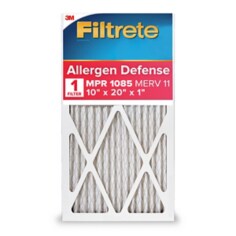 Filtrete™ Electrostatic Air Filter 1085 MPR 1207DC-12, 10 in x 20 in x ...