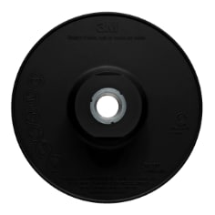 3M™ Disc Back-up Pad Ribbed, 11228, Hard, Black, 5 in (127 mm), One ...