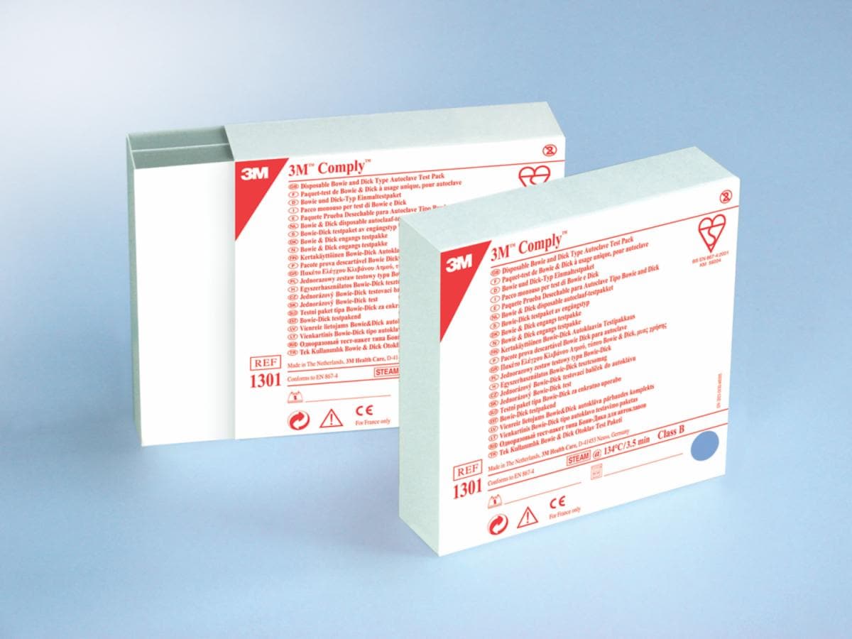 3M™ Comply™ Bowie-Dick Type Test Pack 1301 | 3M New Zealand