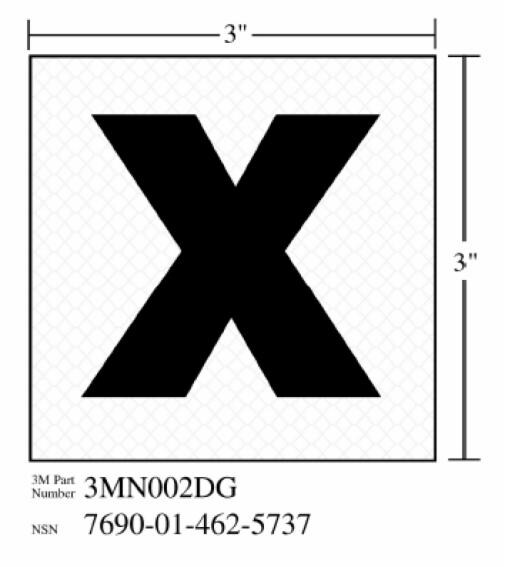 3M™ Diamond Grade™ Damage Control Sign 3MN002DG %22X-Ray%22, 3 in x 3 ...
