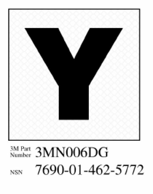 3M™ Diamond Grade™ Damage Control Sign 3MN006DG %22Yoke%22, 2 in x 2 in ...