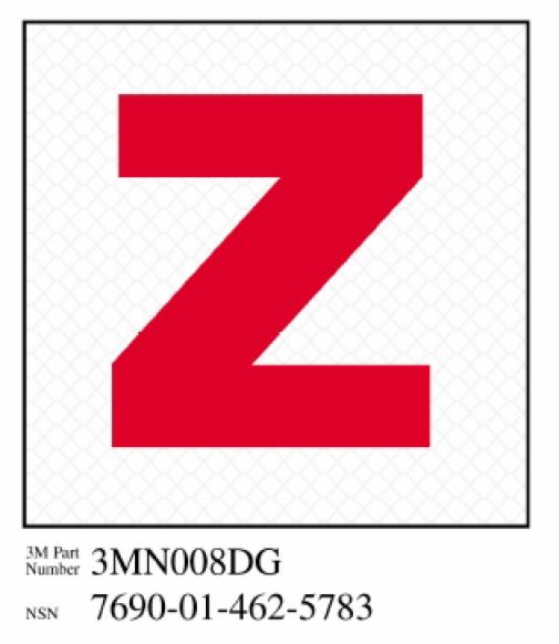 3M™ Diamond Grade™ Damage Control Sign 3MN008DG %22Zebra%22, 3 in x 3 ...