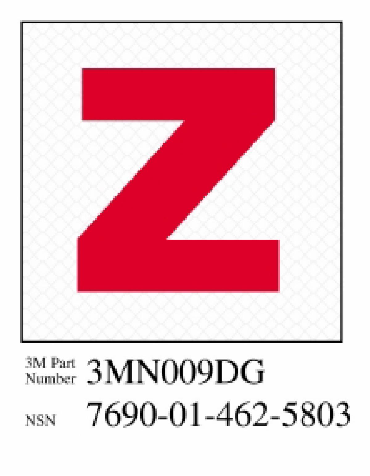 3M™ Diamond Grade™ Damage Control Sign 3MN009DG %22Zebra%22, 2 in x 2 ...