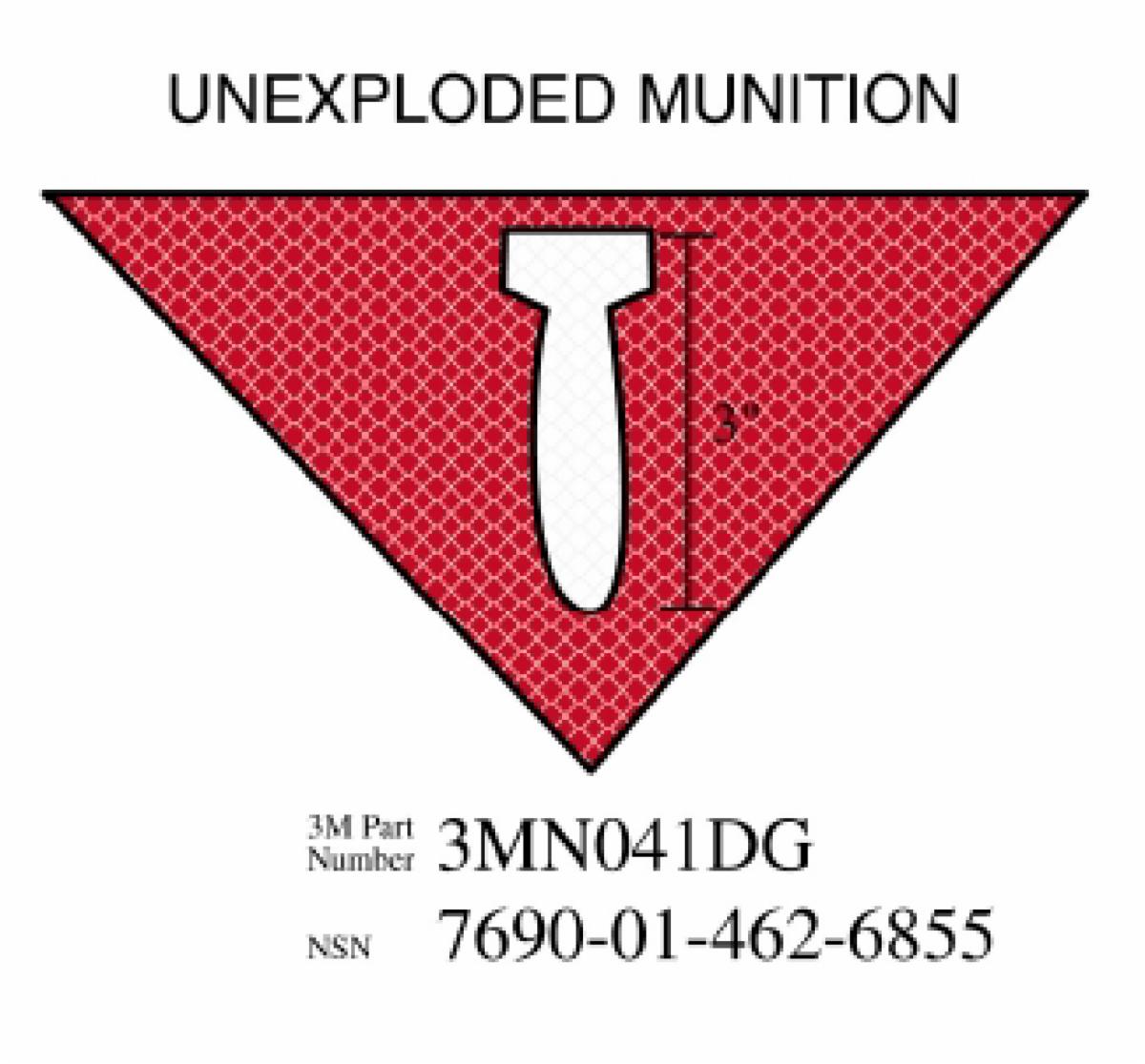 3M™ Diamond Grade™ Damage Control Sign 3MN041DG %22UNEXP MUNI%22, 11 1/ ...