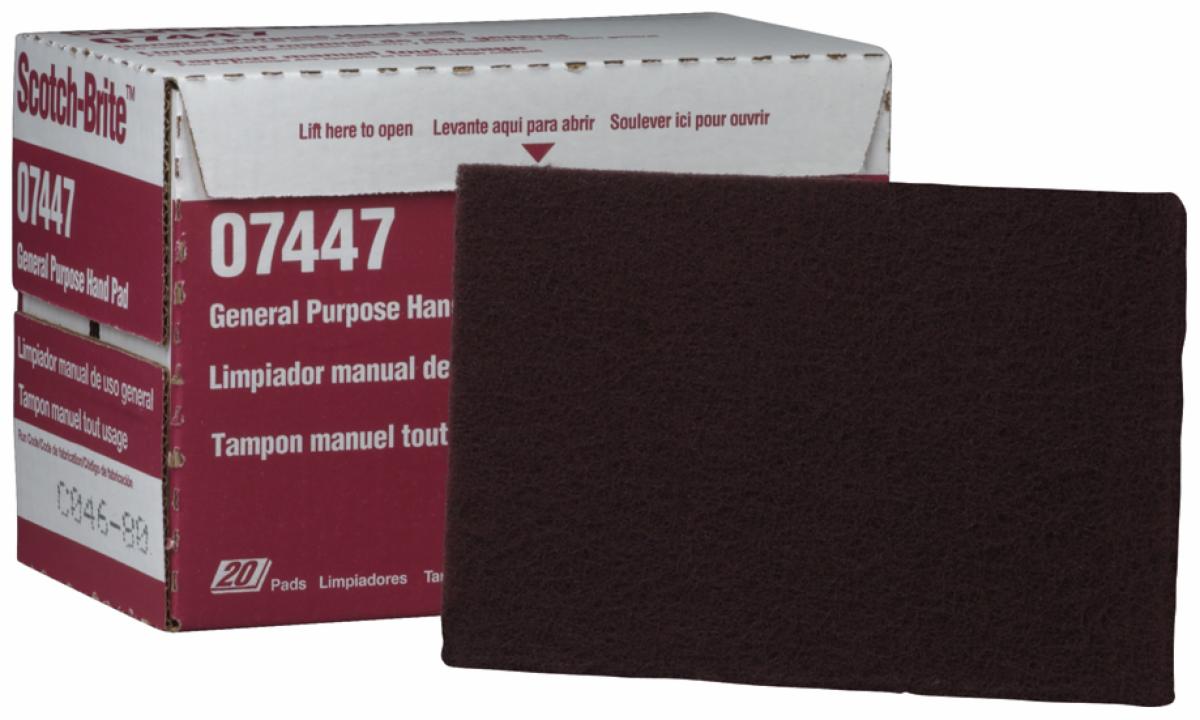 Scotch-Brite™ General Purpose Hand Pad 7447, 20 pads per box 3 boxes ...