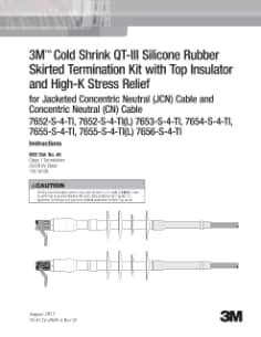 3M™ Cold Shrink QT-III Termination Kits | 3M India