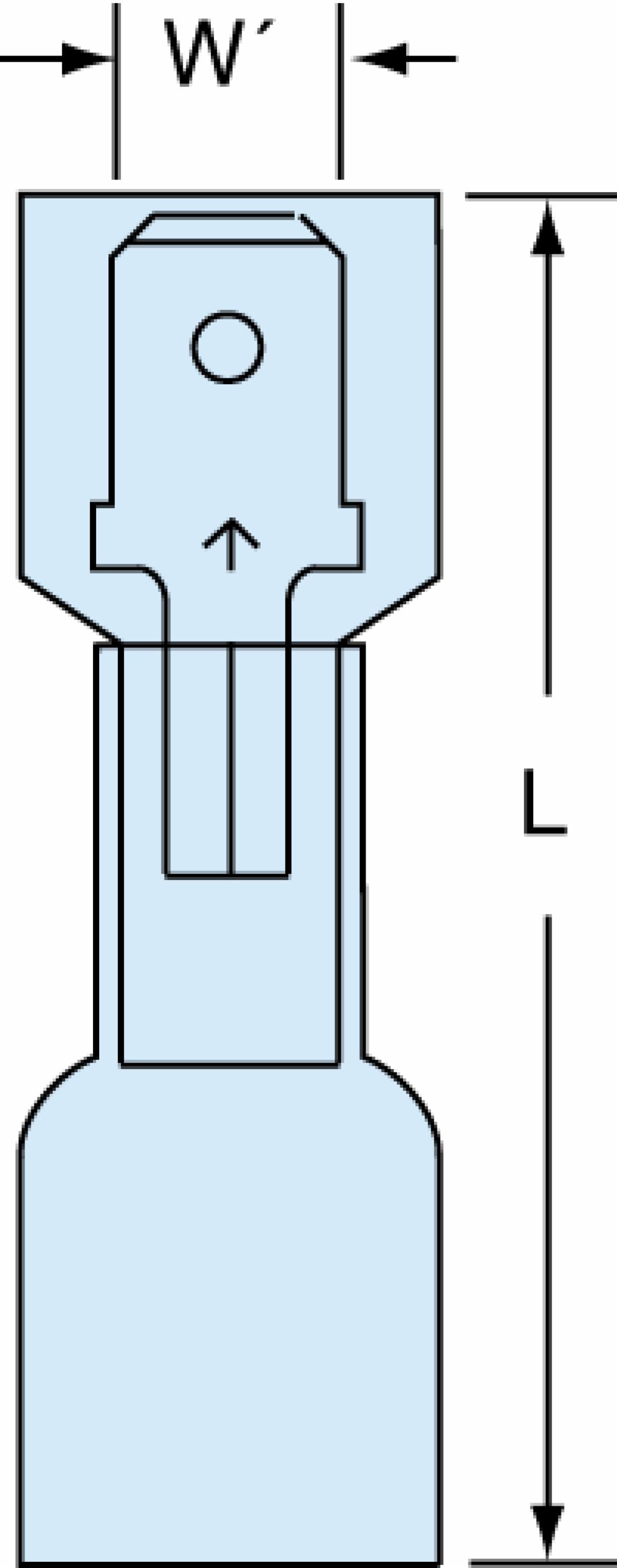3M™ Scotchlok™ Male Disconnect, Heat Shrink Fully Nylon Insulated ...