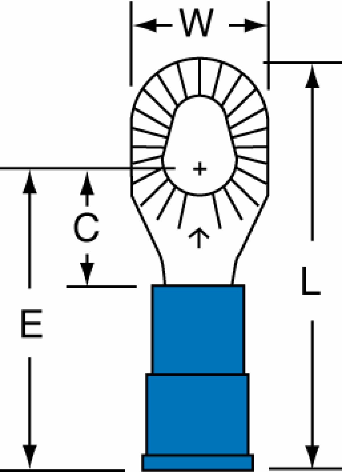 3M™ Scotchlok™ Multi-Stud Ring Tongue, Vinyl Insulated Brazed Seam MV14 ...