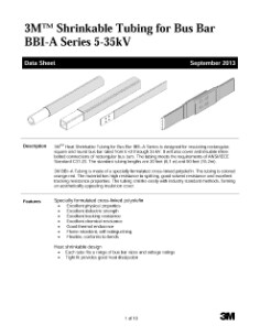 3M™ Bus Bar Heat Shrink Tubing BBI-8A-50': O.D. 10.29 - 16.43 in, 50 ...