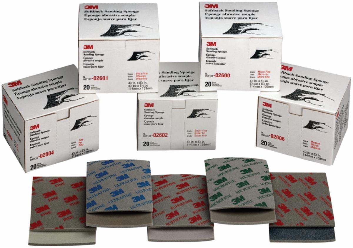 Esponja Abrasiva Suave 3M™, 02606, 115 mm x 140 mm, Mediana, 20/Paquete ...