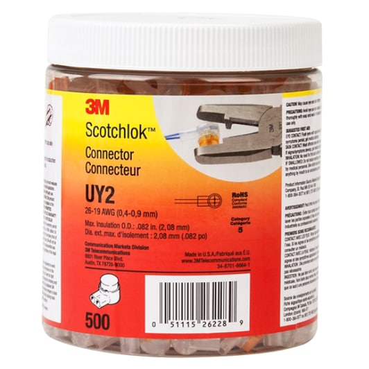3m Uy2 Scotchlok Connectors Rebuild Skills Corning UY2 Scotchlok
