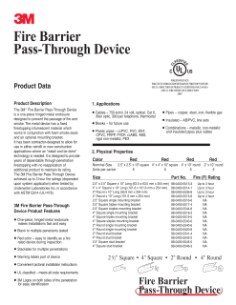 3M™ Fire Barrier Pass-Through Device Foam Plugs, 2 in Round, 24/Case ...