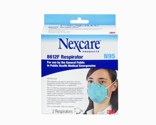 Nexcare™ 8612F Respirator N95, 2 pk. | 3M Puerto Rico
