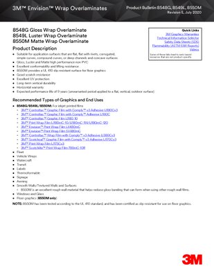 3M™ Scotchcal™ Gloss Overlaminate 8528, 1372 mm x 45.7 m | 3M Australia