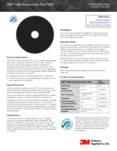 3M™ High Productivity Pad 7300, 22 in, 5/Case | Victory Supply Inc.