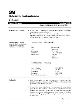 Adesivo Instantâneo 3M™ Scotch Weld™ CA-40 | 3M Brasil