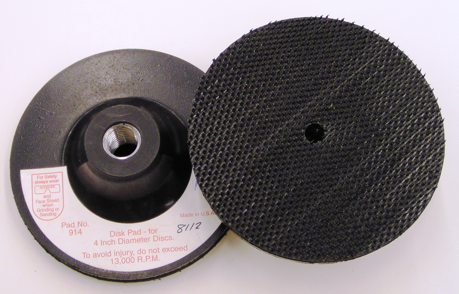 Pack-n-Tape | 3M™ DISC PAD HOLDER 914, 4 IN X 1/8 IN X 3/8 IN M14-2.0 ...