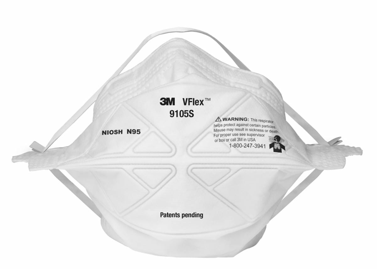 3M™ VFlex™ Particulate Respirator 9105S, N95, Small, 400 ea/Case | 3M ...