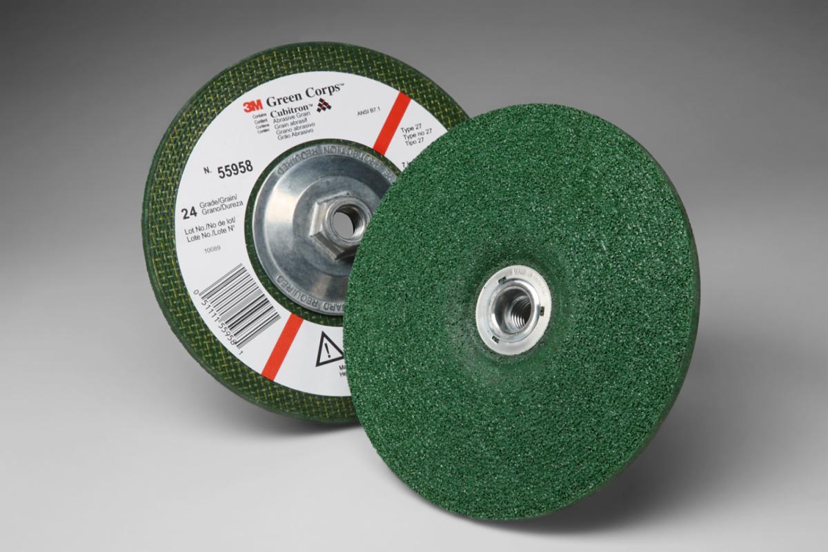 3M™ Green Corps™ Grinding Wheel, 7 in, 10/Case | 3M India