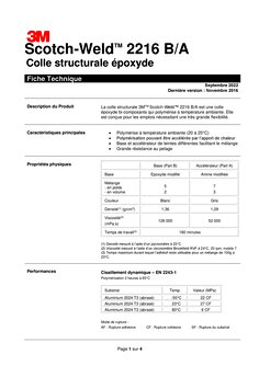 Colle Structurale Époxyde 2216 3M™ Scotch-Weld™ | 3M France