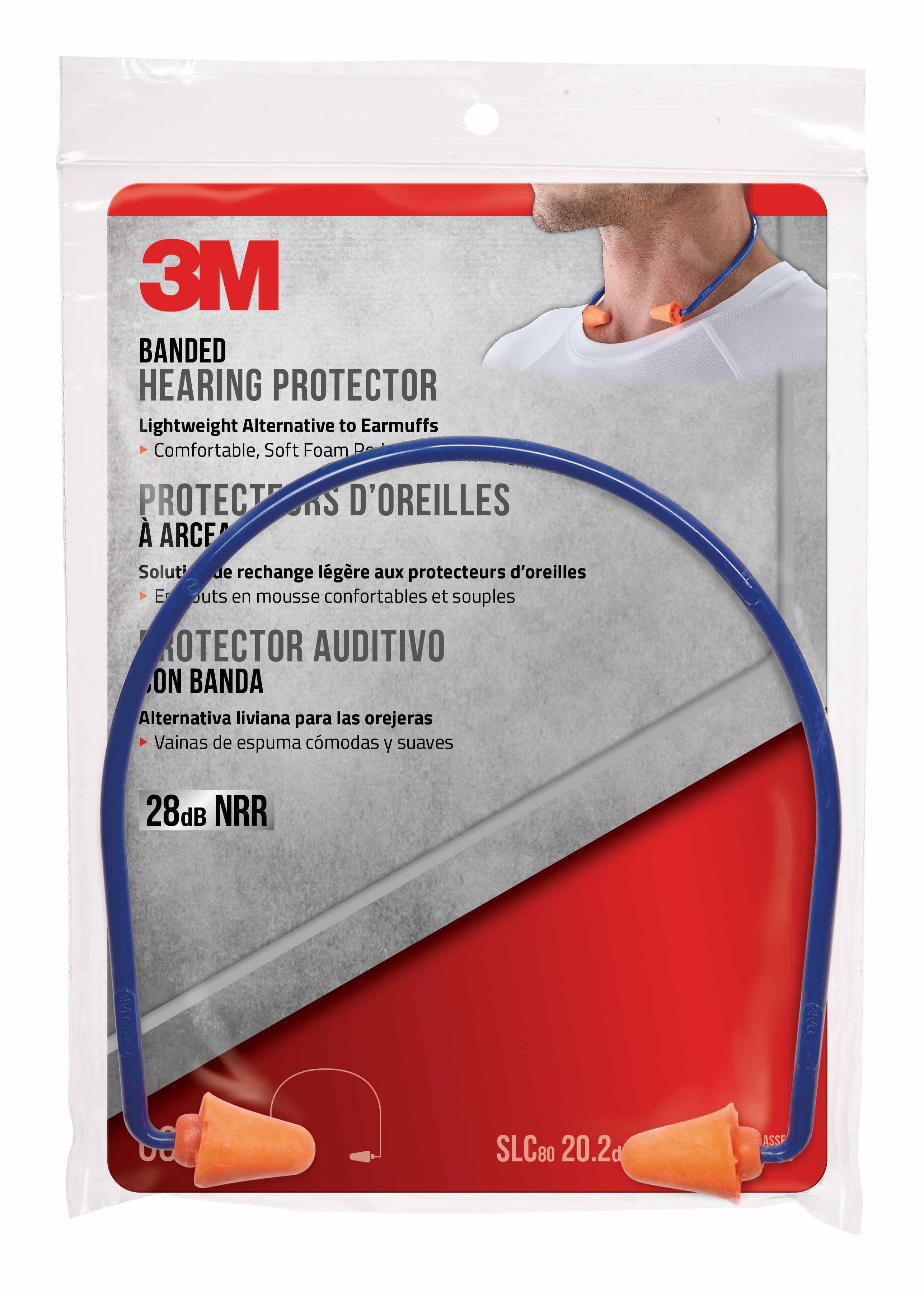 Pack-n-Tape | 3M™ Banded Hearing Protector, 6/case