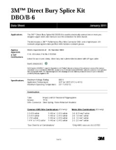 3M™ Direct Bury Splice Kit DBR/Y-6(BULK), 18-10 AWG, 100/Case – Victory ...