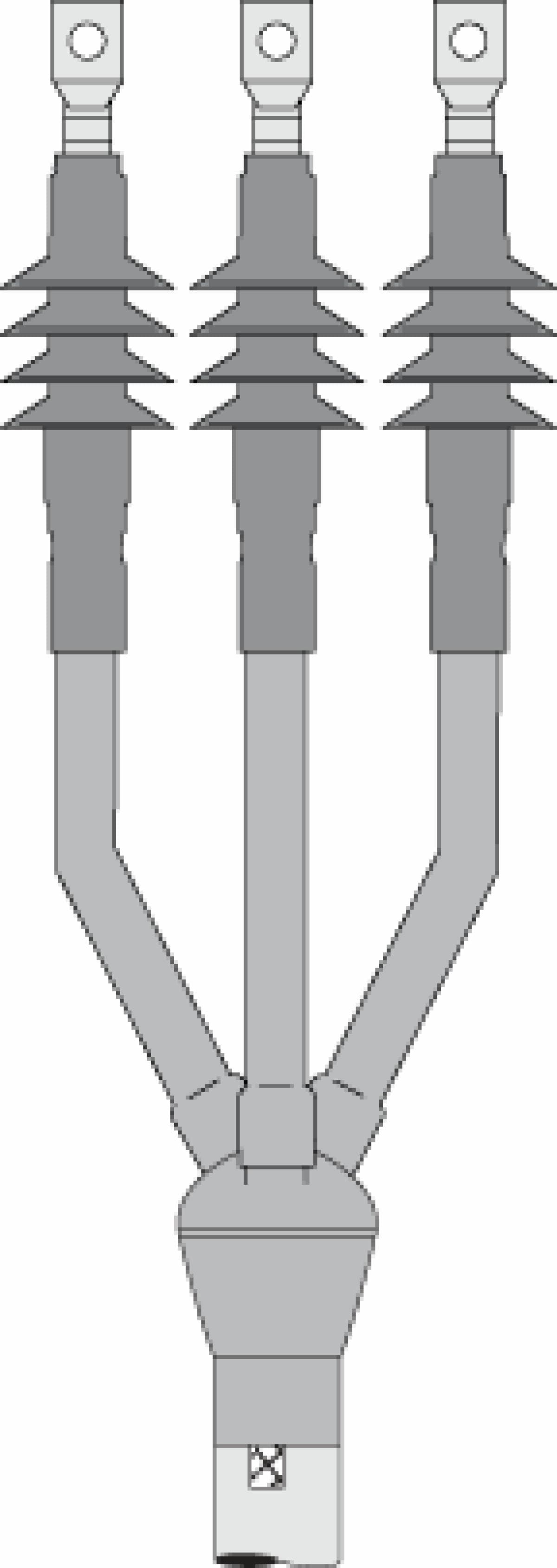 3M® QT-III Terminales Contráctil en Frío / 5 KV - 35 KV - Uso Exterior (3 pzas/juego) | 3M México