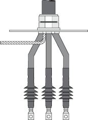 3M™ Cold Shrink QT-III Three Conductor Cable Termination Kit 7693-S-4 ...