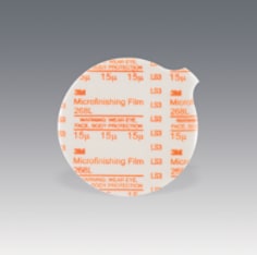 3M™ Microfinishing PSA Film Disc 268L, 15 Mic 3MIL, Type D, 12 in x NH ...