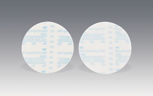 3M™ Microfinishing PSA Film Disc, 268L, grade 9 micron, type D, 8 in x ...